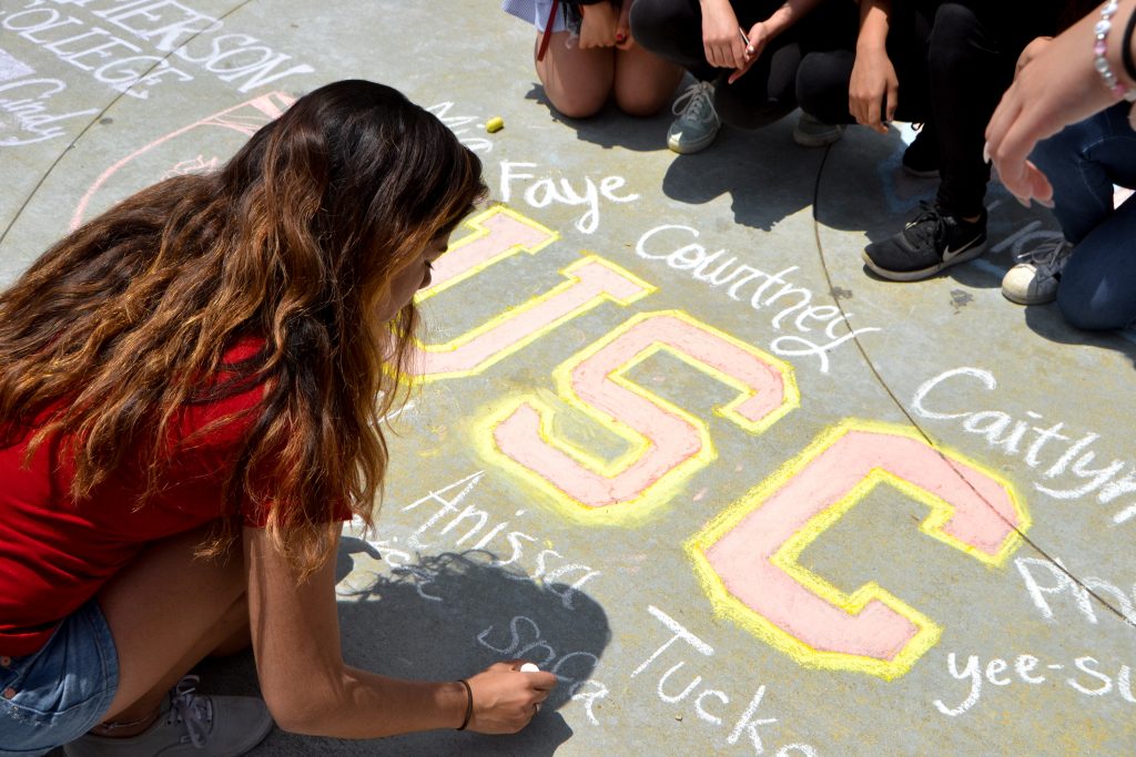Seniors participate in annual Chalk Day - Tiger Newspaper